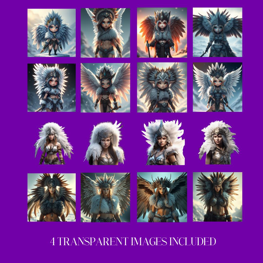 Chibi Valkyrie Clipart 28 PNG Images With 4 Transparent Files, Norse ...