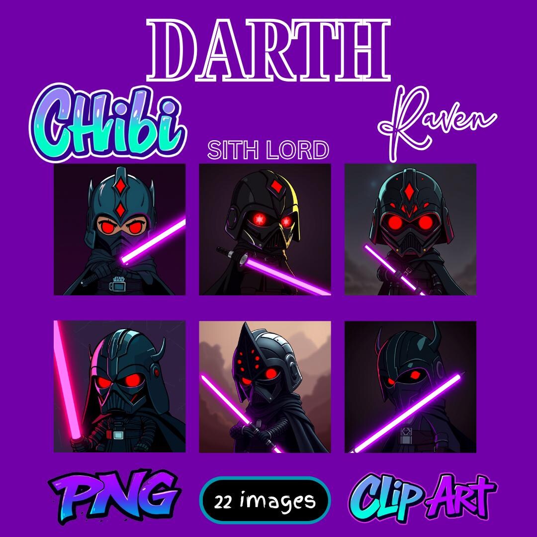 Darth Raven Chibi Sith Lord Clip Art 22 Dark Powerful Pngs Futuristic ...