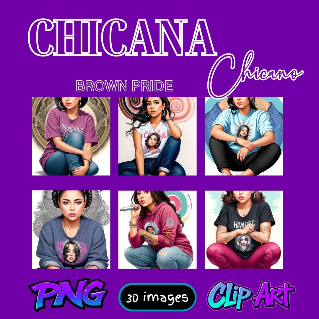 Chicana Chicano Clip Art 30 Brown Pride PNG Images With Transparent ...