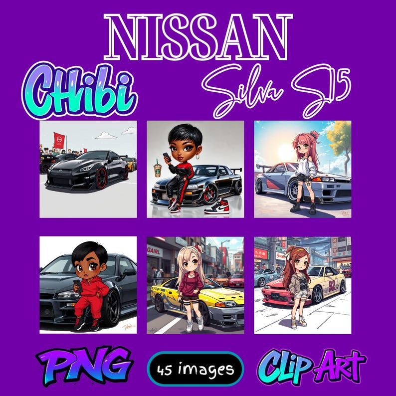 Chibi Nissan Silvia S15 Clipart 45 Pngs Cool Car Enthusiast ...