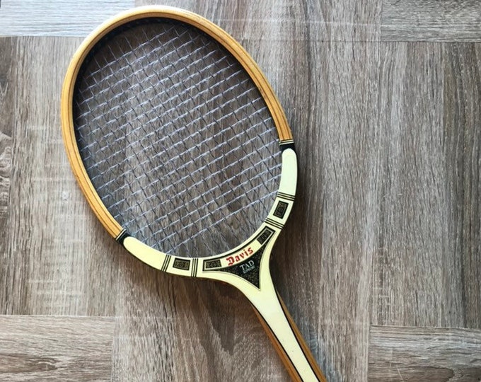 Vintage Davis Tad Supreme Tennis Racket - Etsy