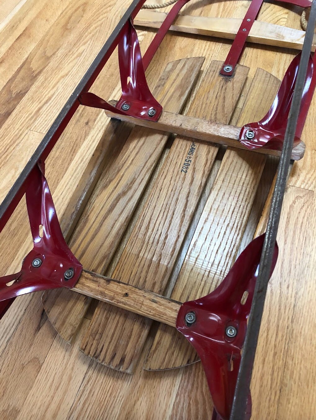 Vintage Red Sears Snow Sled - Etsy