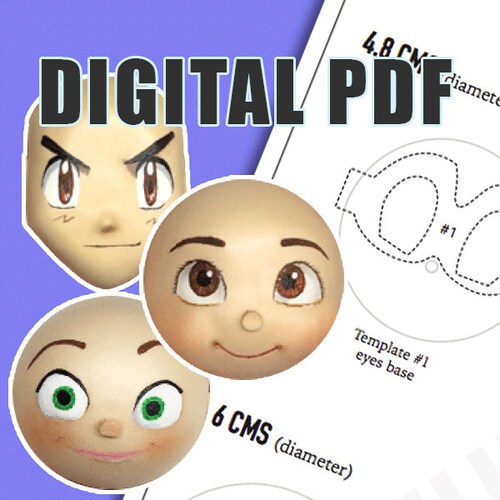 PDF Eye Template for Fofuchas inside Out Set - Etsy Canada