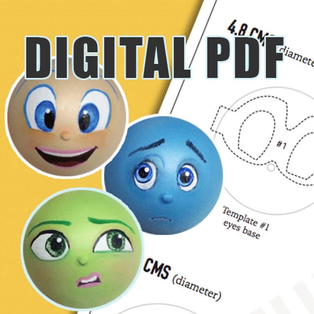 PDF - Eye Template for Fofuchas (inside Out Set) - Etsy Canada