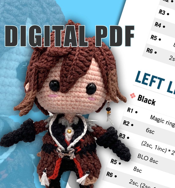 Genshin Impact Zhongli Amigurumi PATTERN ONLY | Etsy