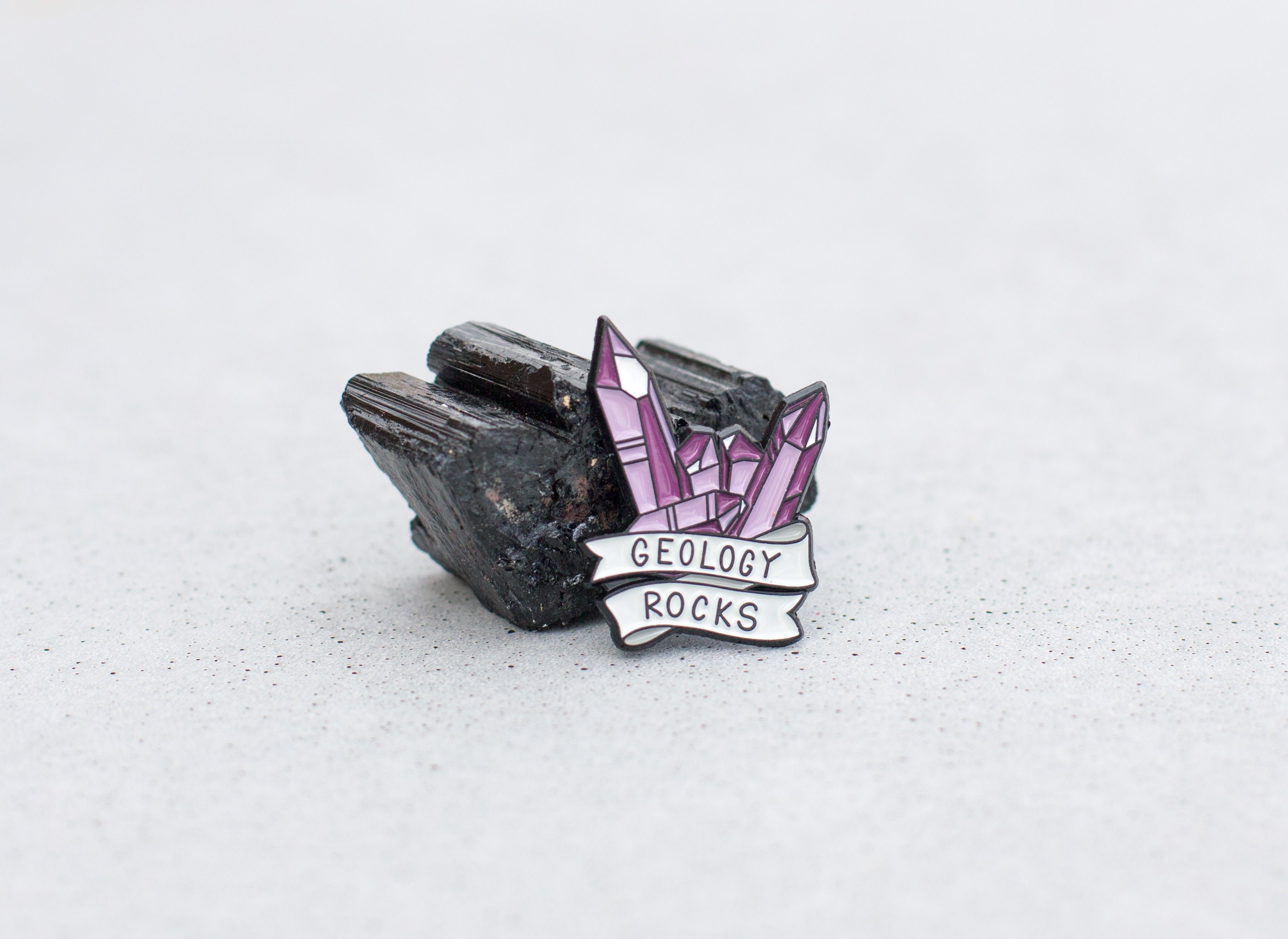 Geology Rocks - Soft Enamel Pin, Geologist, Mineral and Crystal Lover ...