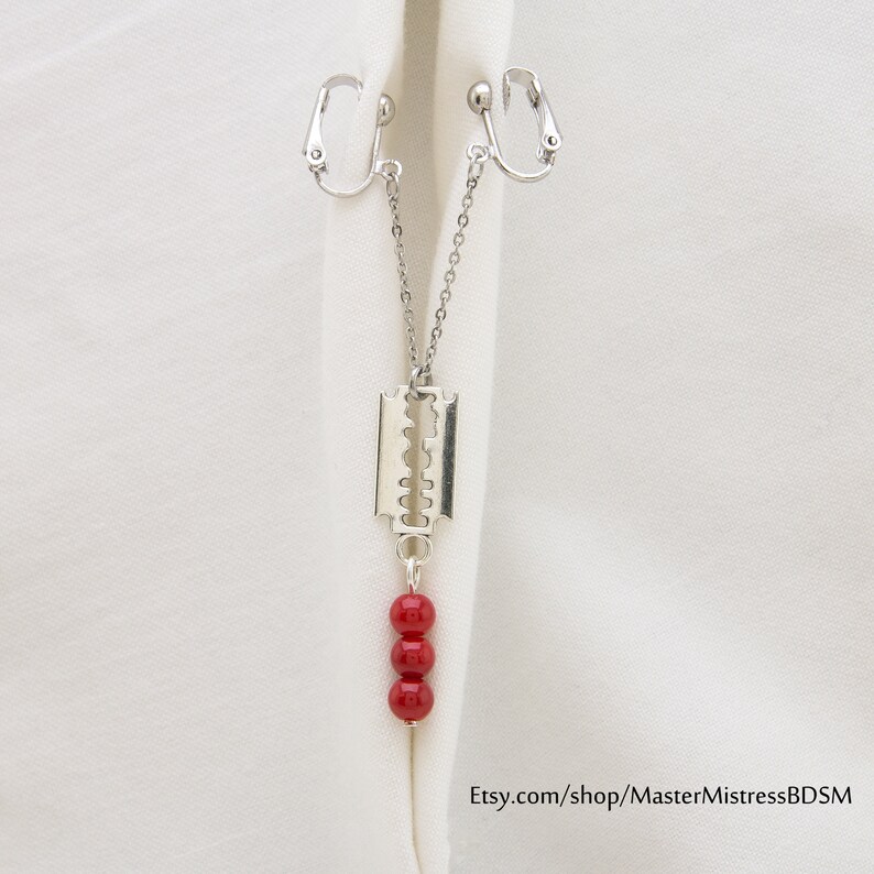 Non Piercing Labia Clip Jewelry Vagina Jewelry with razor | Etsy