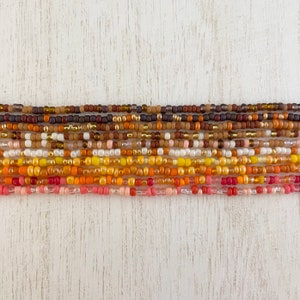 Autumn/fall Collection Seed Bead Bracelets - Etsy