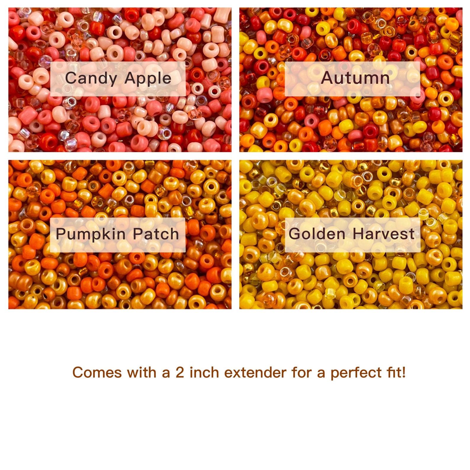 Autumn/fall Collection Seed Bead Necklaces - Etsy