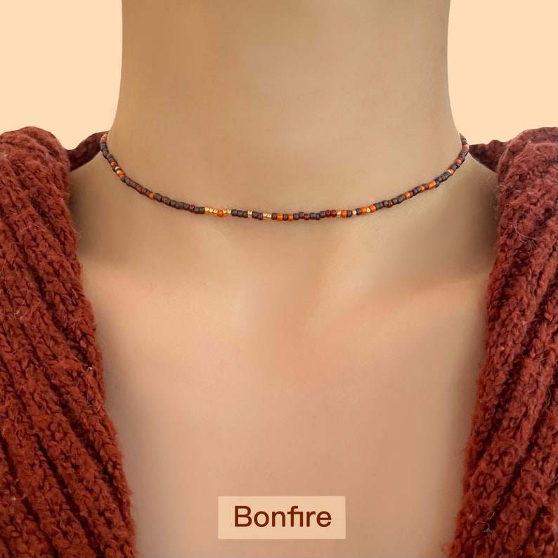 Autumn/fall Collection Seed Bead Necklaces - Etsy