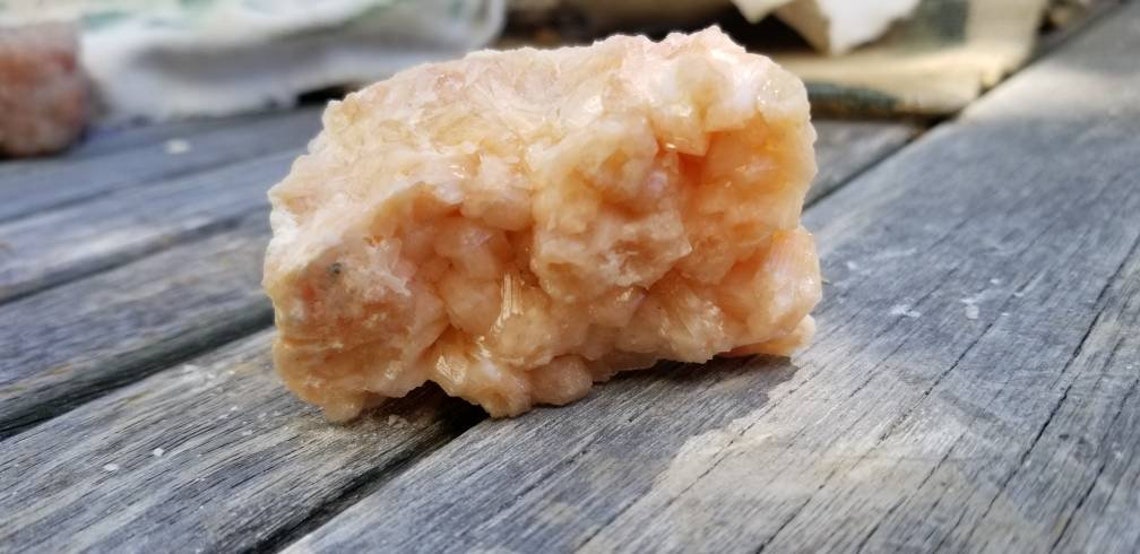 Natural Stilbite Crystal Cluster Specimen From India - Etsy