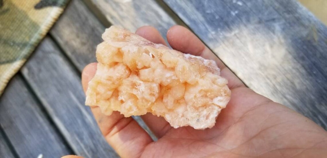 Natural Stilbite Crystal Cluster Specimen From India - Etsy