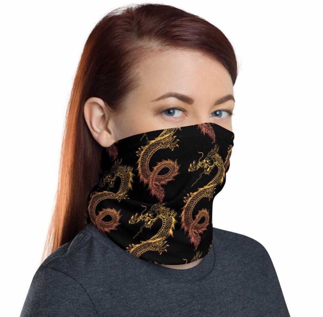 Chinese Dragon Face Mask Dragon Biker Ski Gaiter Face Mask | Etsy