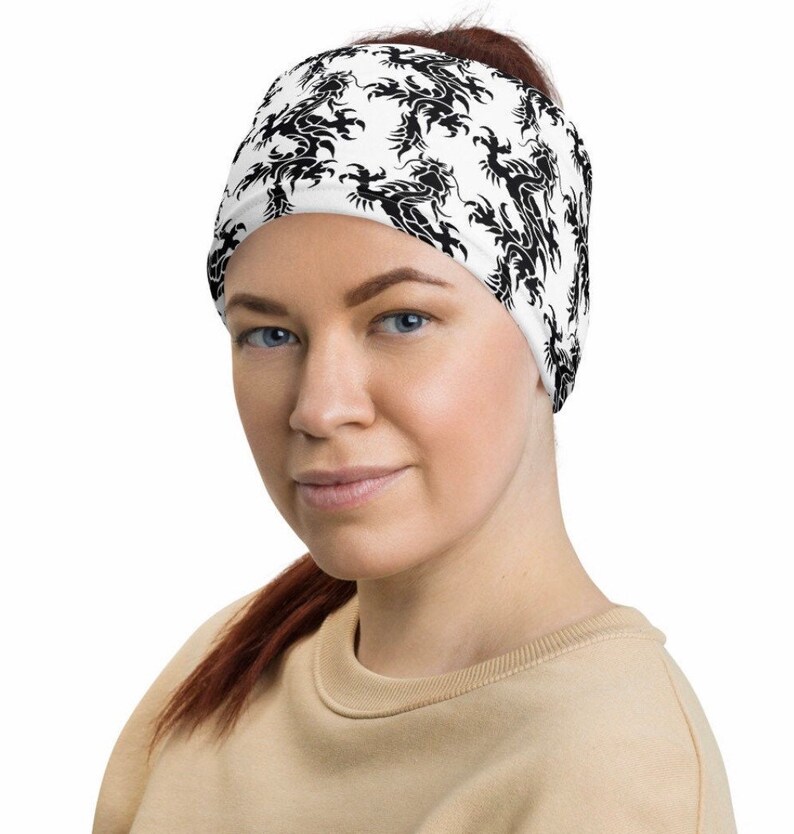 KOMODO DRAGON Face Mask Tribal Dragon Printed Biker Ski - Etsy