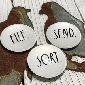 Strong Glass Magnets, Inspirational Magnets, Simple Word Quote Fridge ...