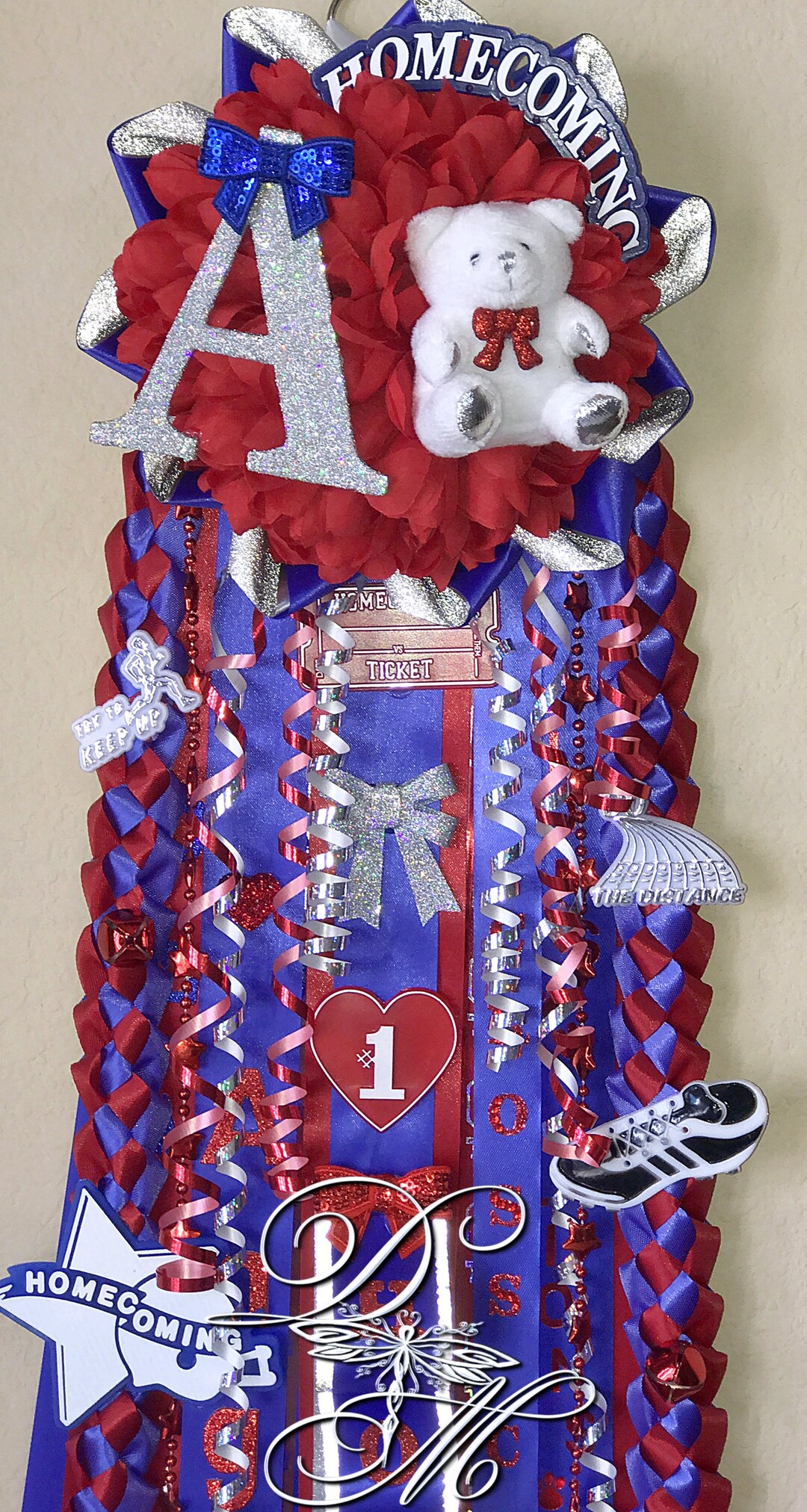 Single TRACK & FIELD Homecoming Mum High School Track Mum - Etsy