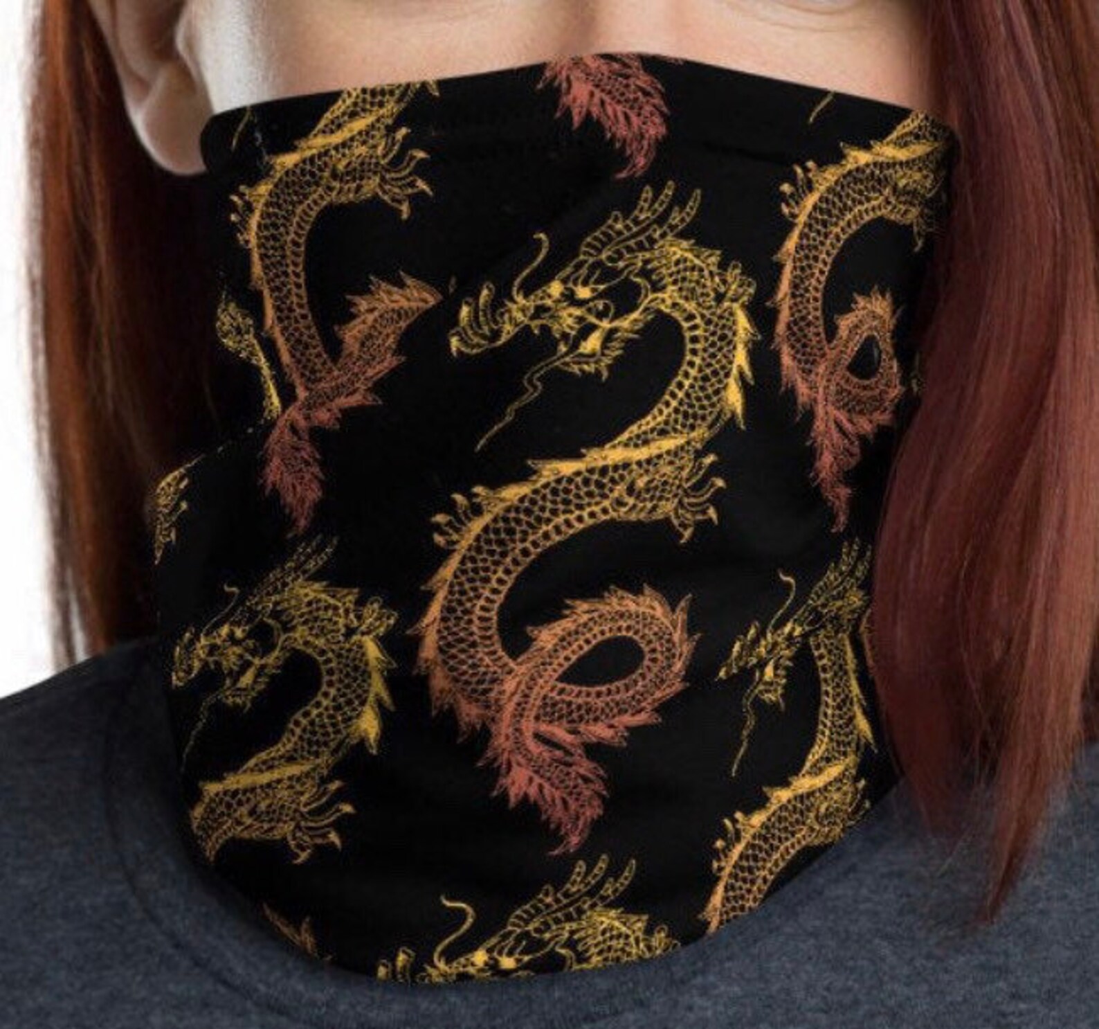 Chinese Dragon Face Mask Dragon Biker Ski Gaiter Face Mask | Etsy