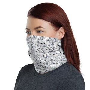 Diamond Face Mask, Glam Bling Diamonds Printed Ski Gaiter Face Mask ...