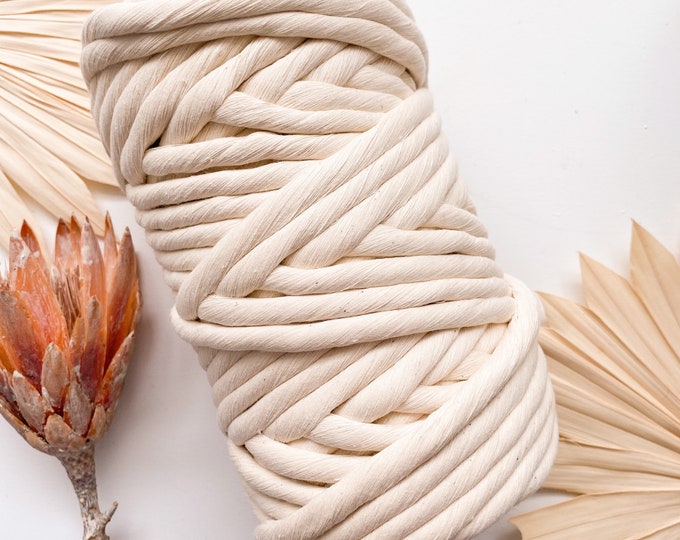 9mm Chunky Super Soft Macrame Cord Macrame String Macrame - Etsy