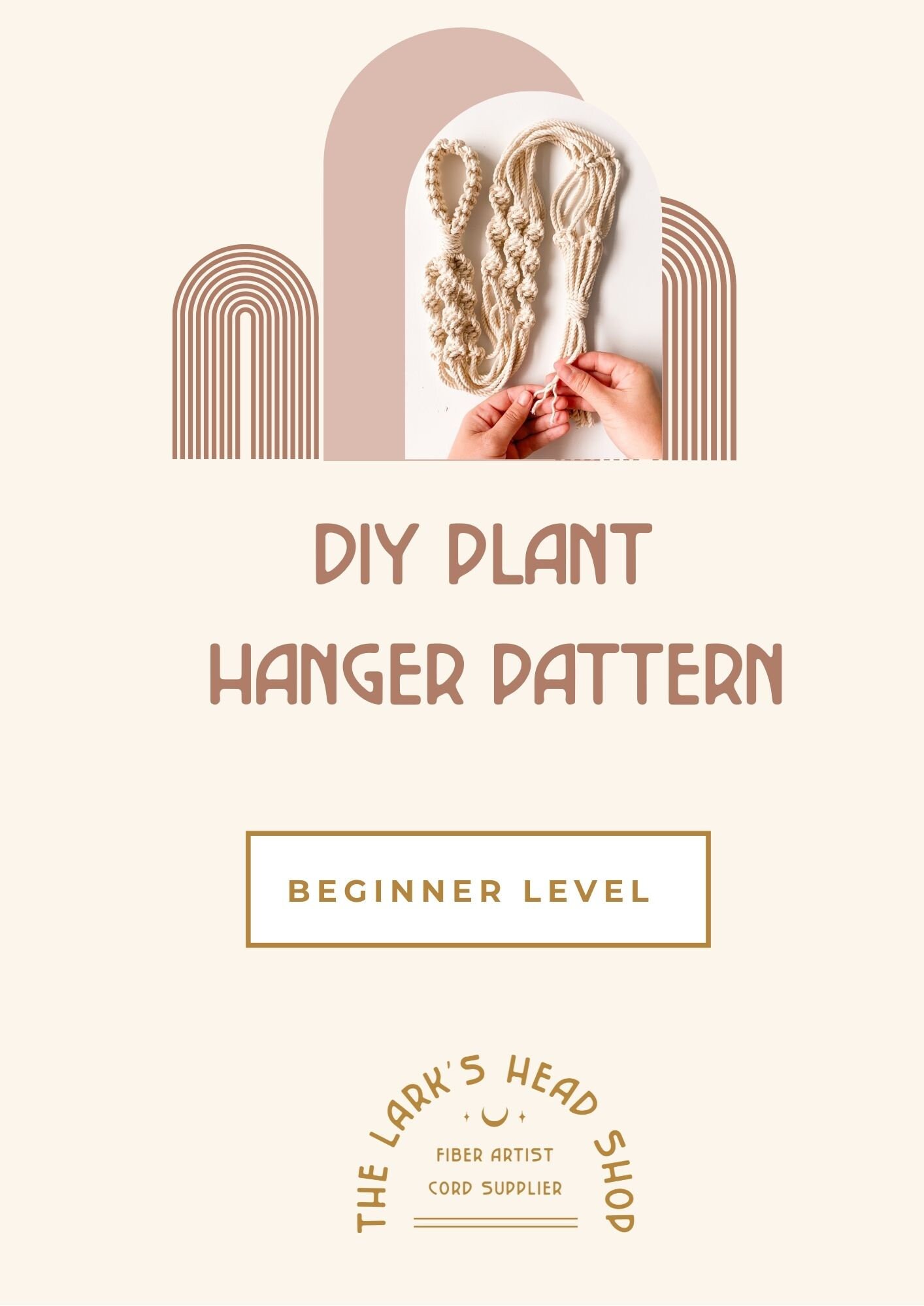 Macrame Plant Hanger Pattern PDF with Knot Guide Step By Step | Etsy