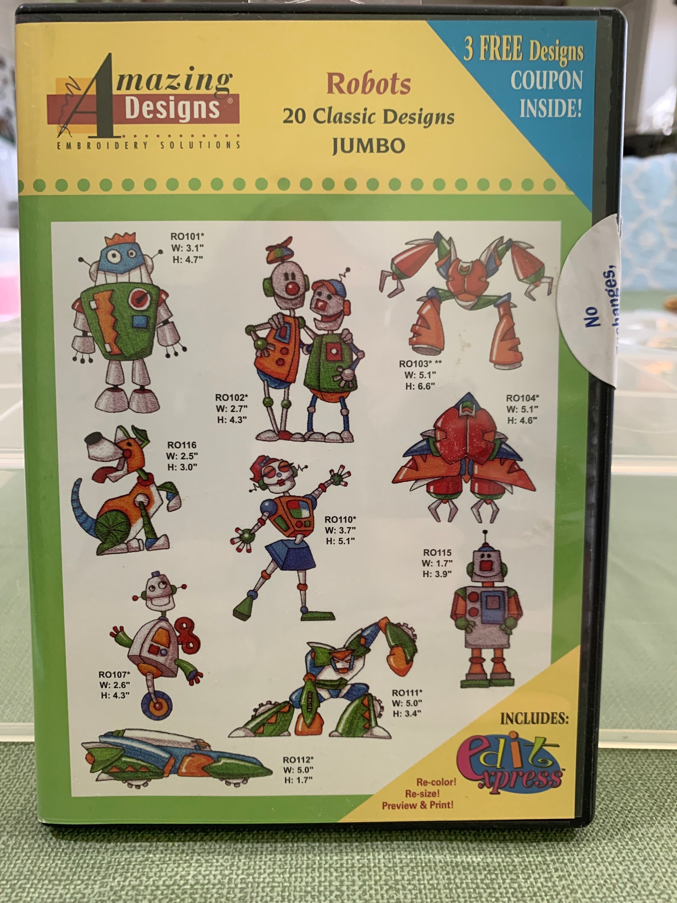 Robot Embroidery Designs - Etsy