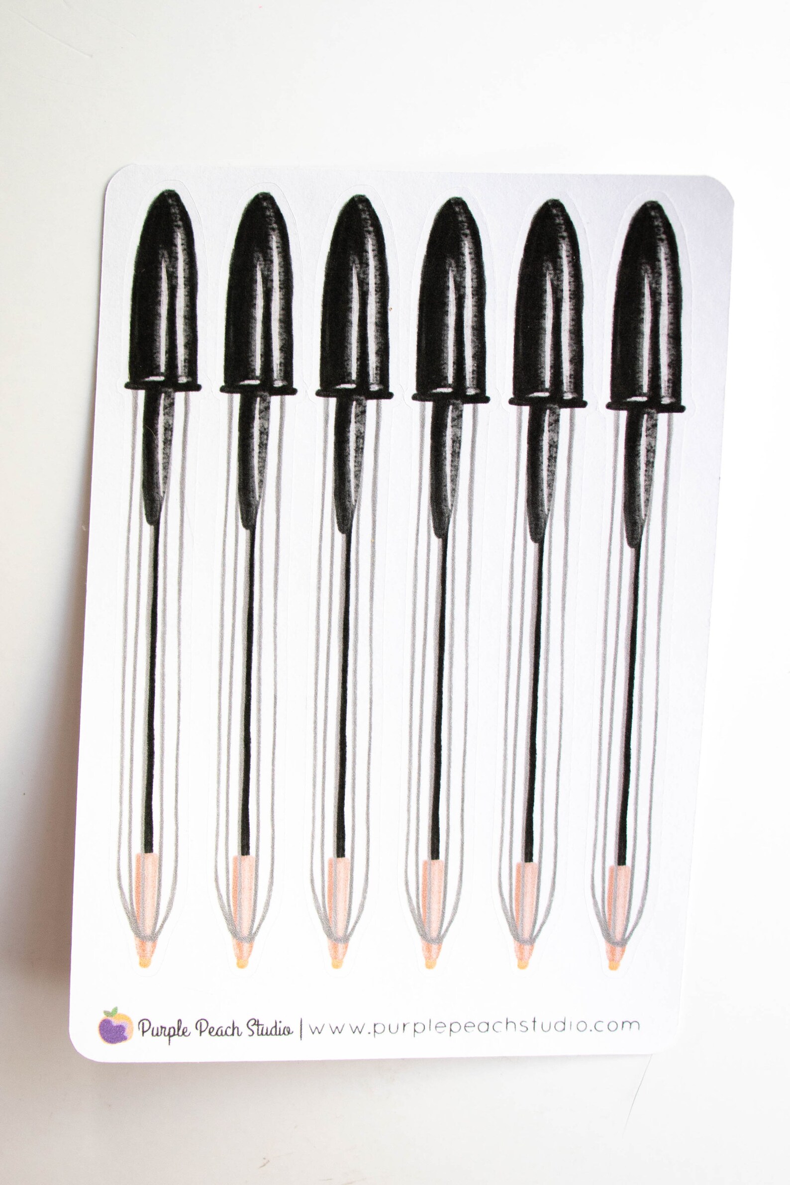 Ballpoint Pen Stickers Office Supply Stickers Stationery - Etsy