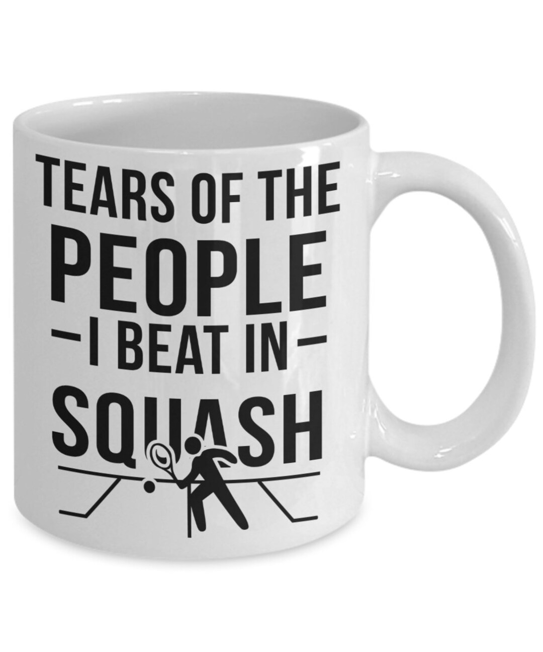 Funny Squash Mug Tears of the People I Beat in Squash Coffee - Etsy UK