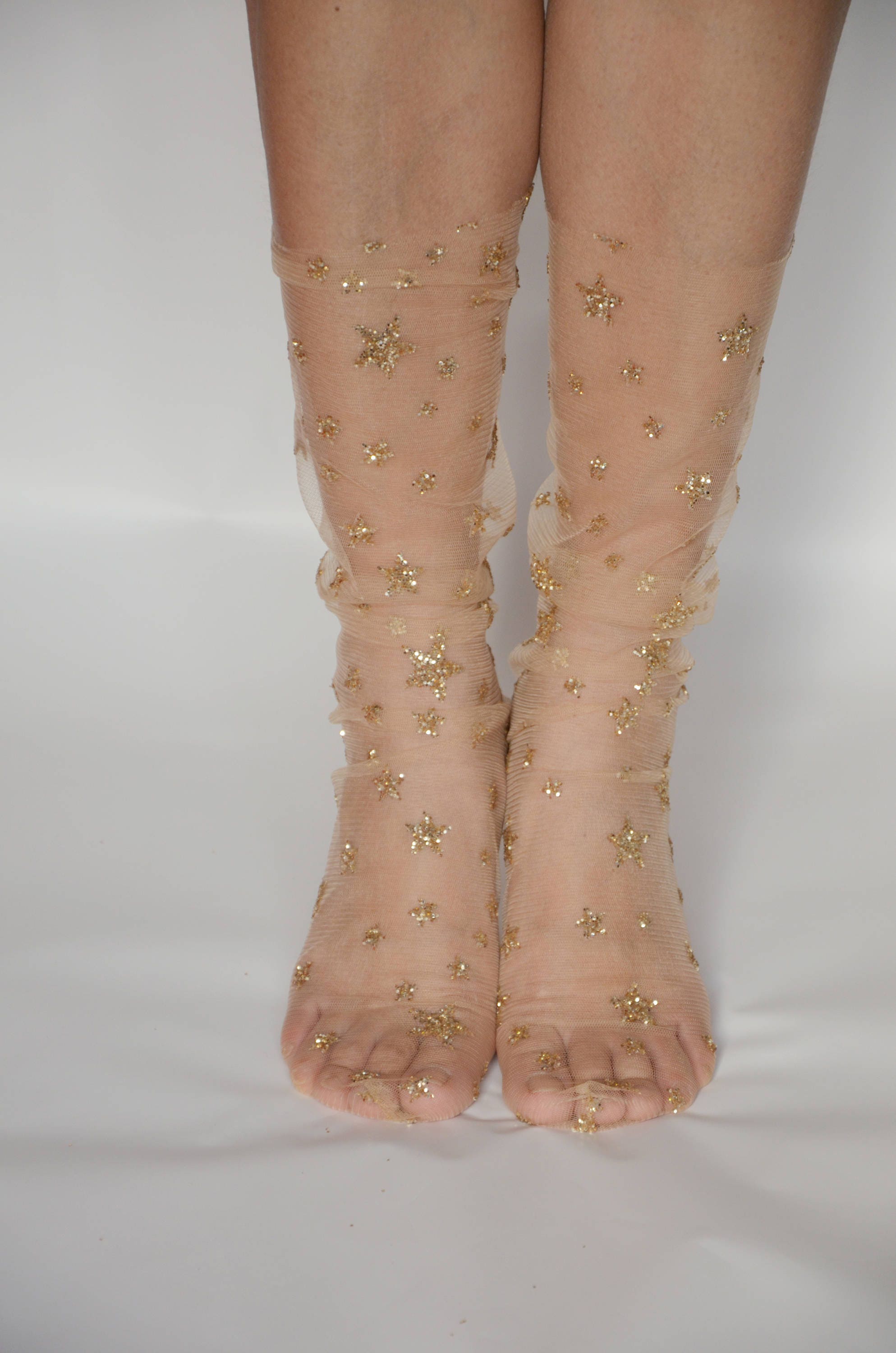 Star Bling Tulle Socks - Etsy