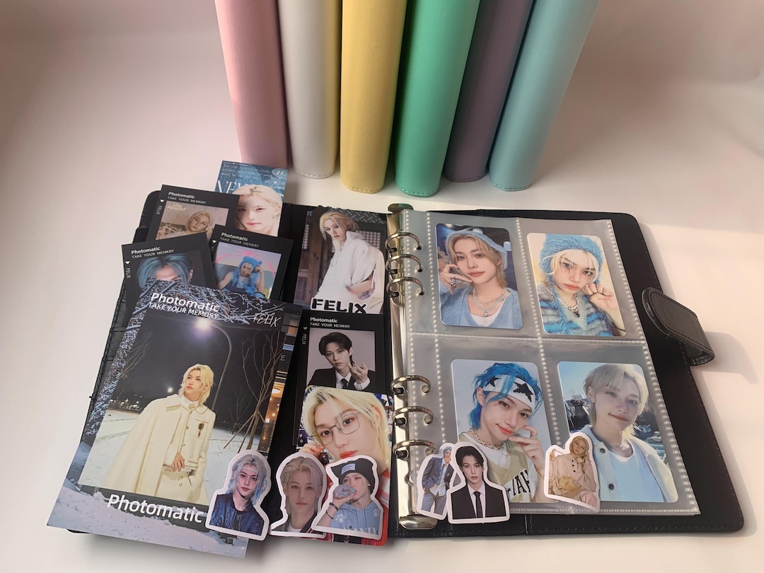 A5 Leather Kpop Photocard Binder - Etsy