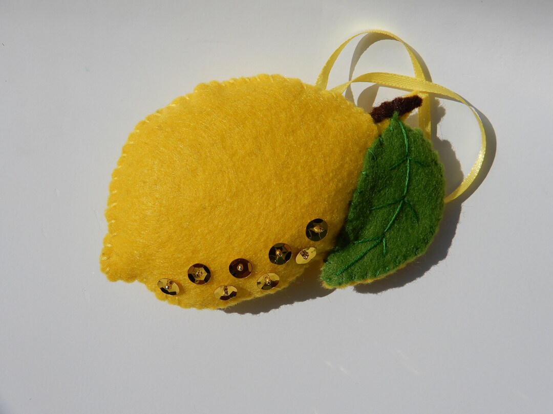 Lemon Ornament, Lemon Gift, Lemon Present, Personalize Lemon, Lemon ...