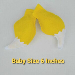 Tails Yellow Fox From Sonic, Double Tails Costume Accessory Now With ...