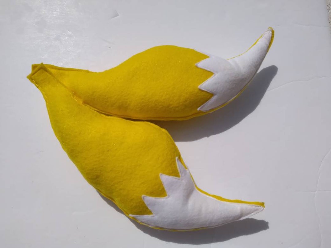 Tails Yellow Fox From Sonic, Double Tails Costume Accessory Now With ...