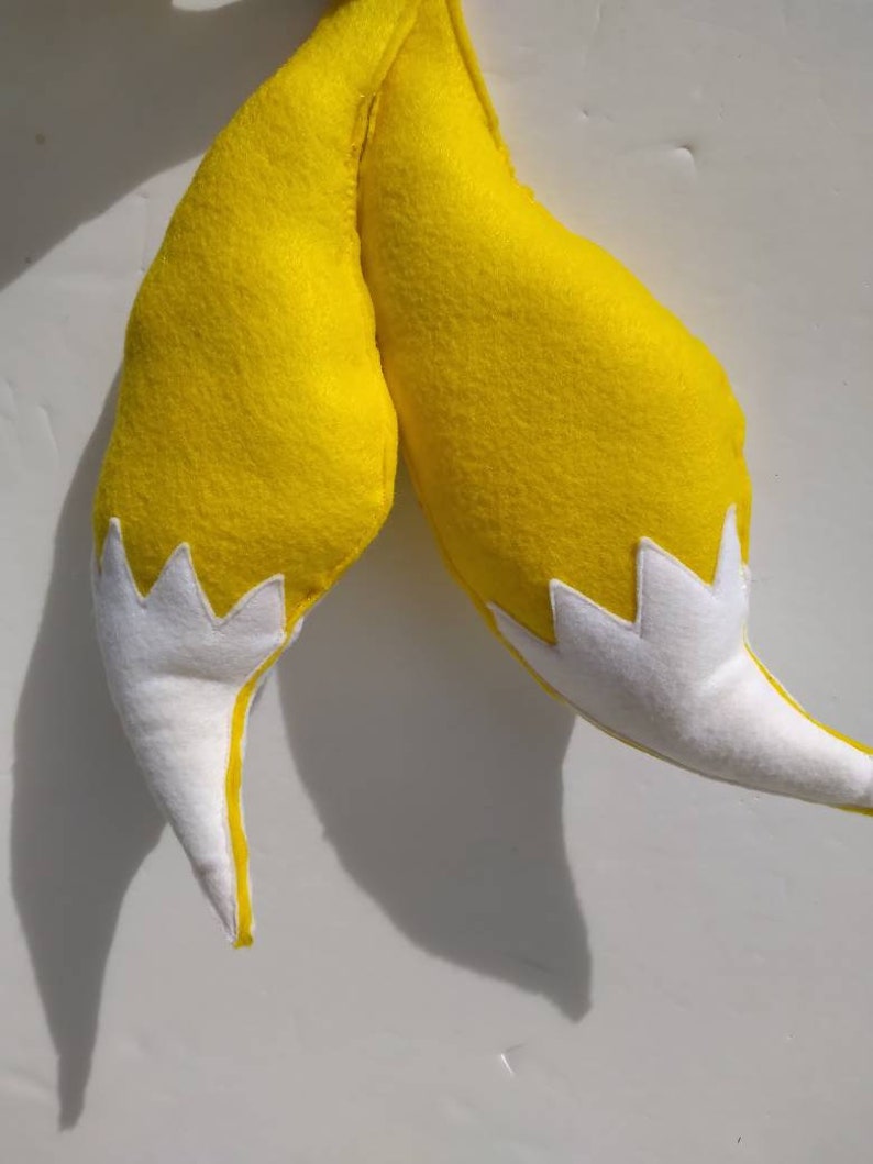 Tails Yellow Fox From Sonic, Double Tails Costume Accessory Now With ...