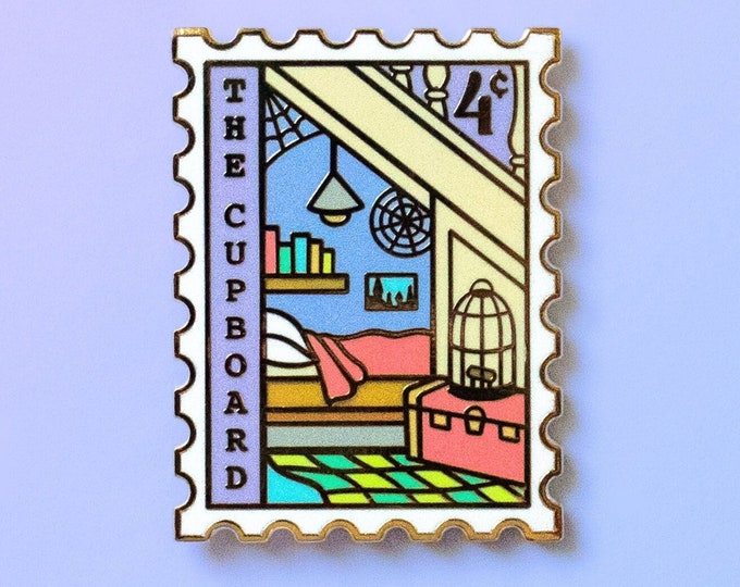 Anemone Postage Stamp Enamel Pin / Lapel Pin / Floral Stamp / Postage ...