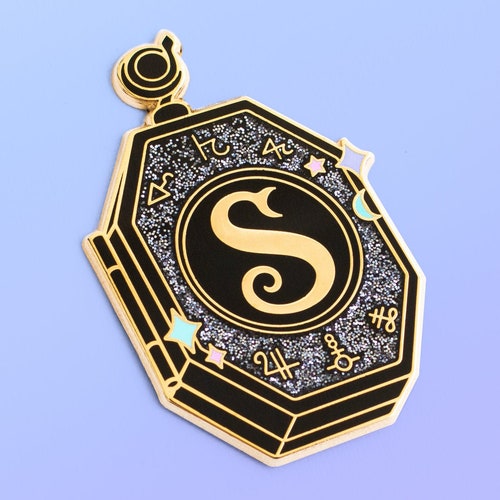 The Glasses Enamel Pin Magic Enamel Pin Wizard Pin Book - Etsy