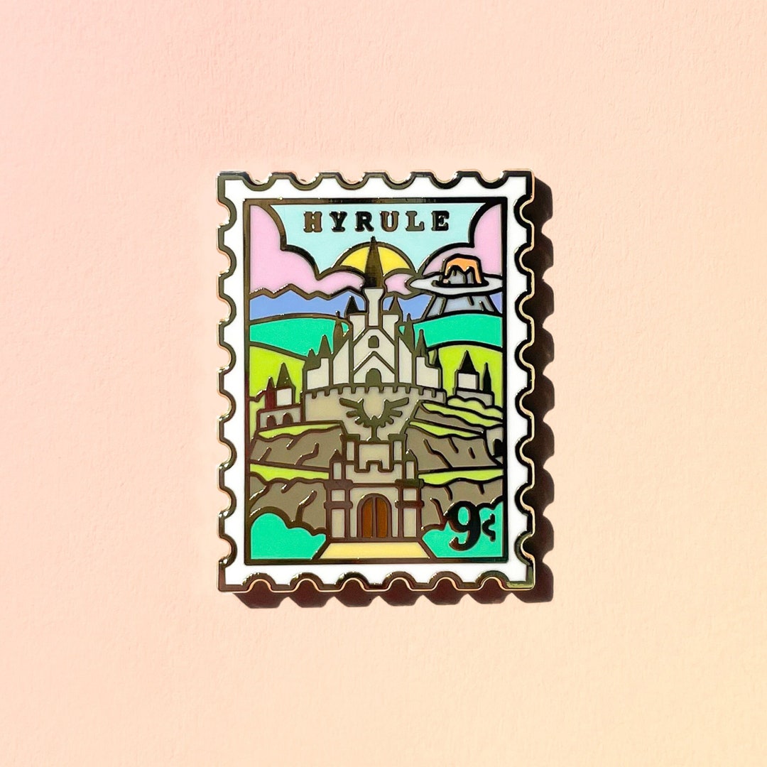 Hyrule Stamp Enamel Pin: Zelda Lapel Pin - Etsy