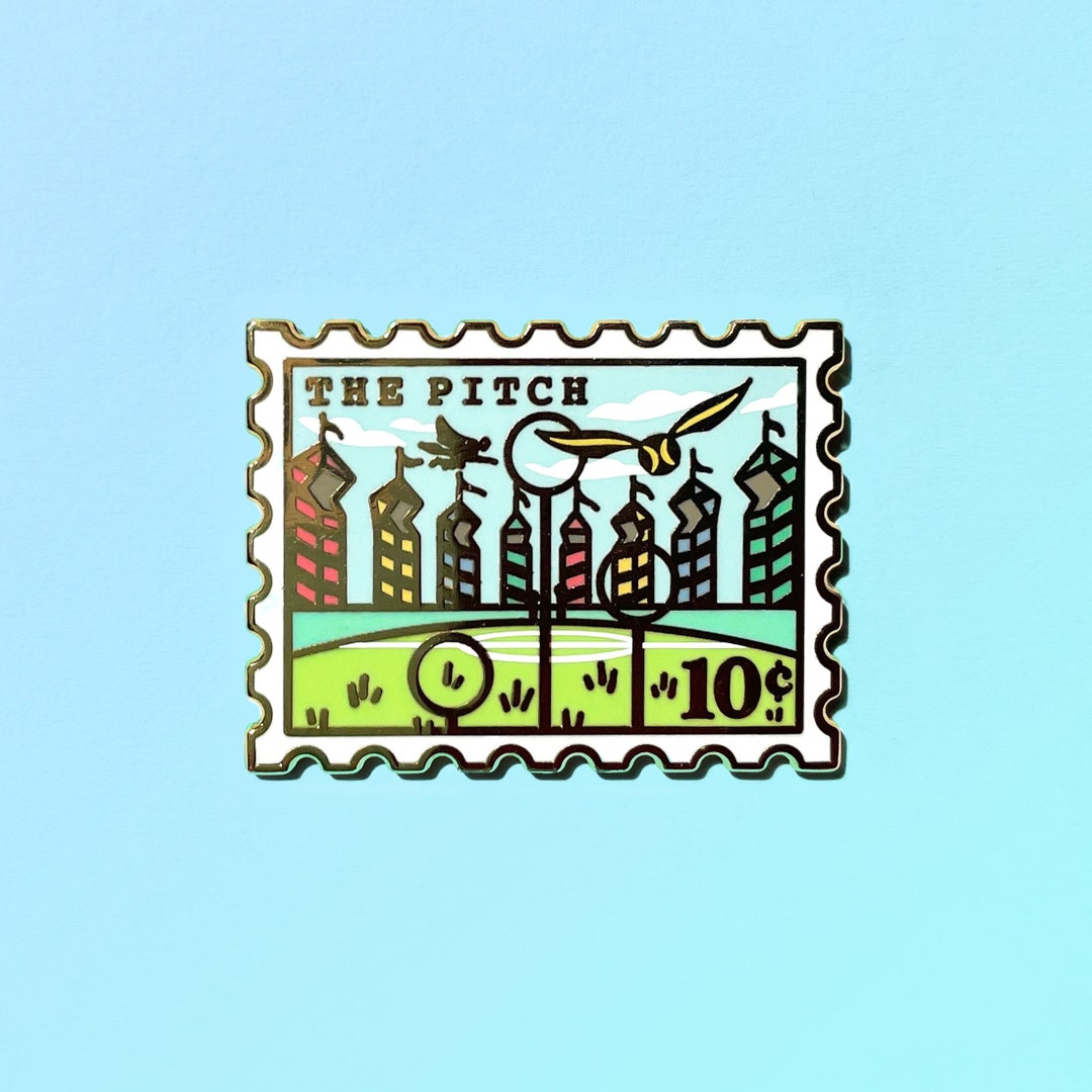 The Pitch Enamel Pin - Stamp Pin - Cute Pin - Magical Pin - Stamp ...