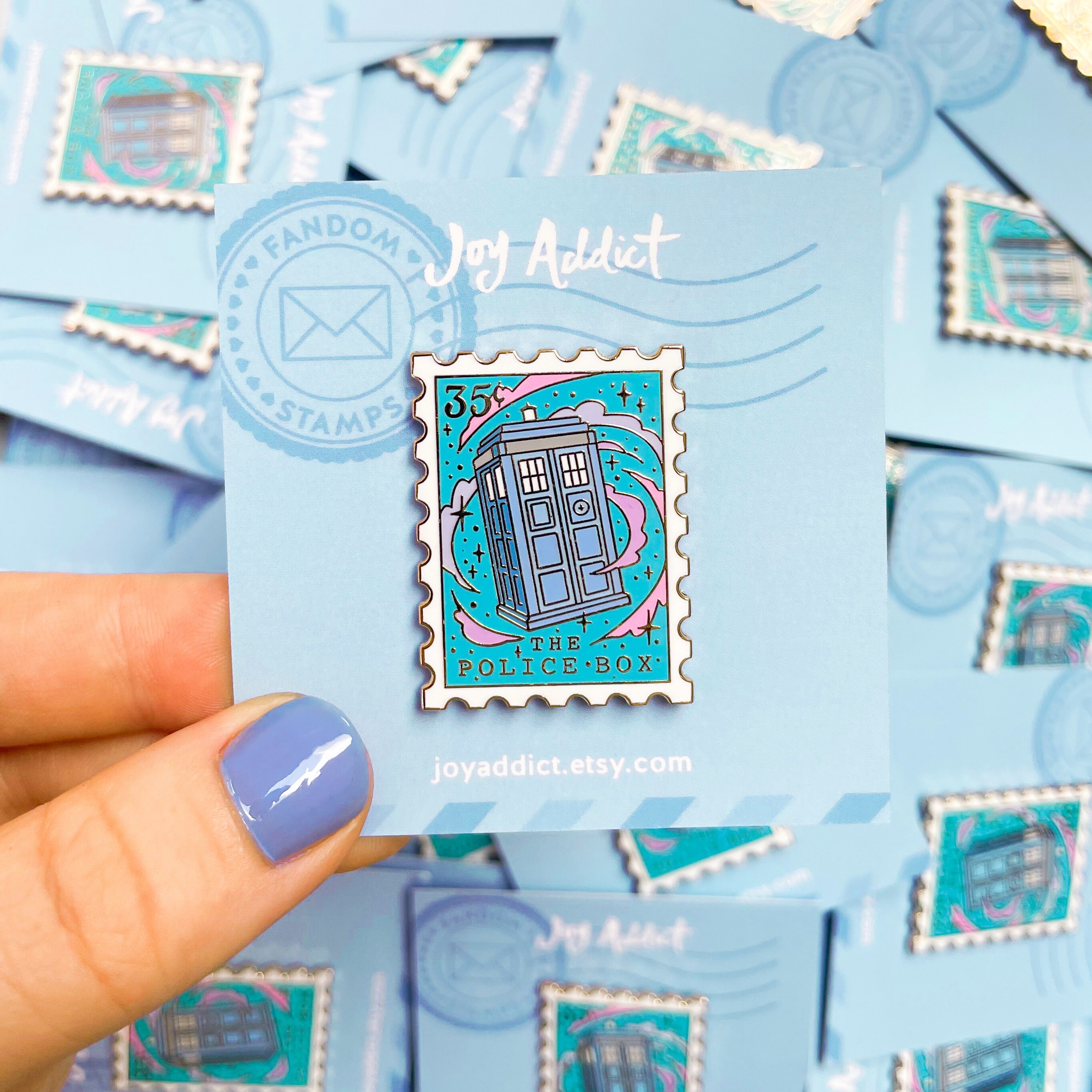 The Police Box Enamel Pin Stamp Enamel Pin sci Fi Pin - Etsy