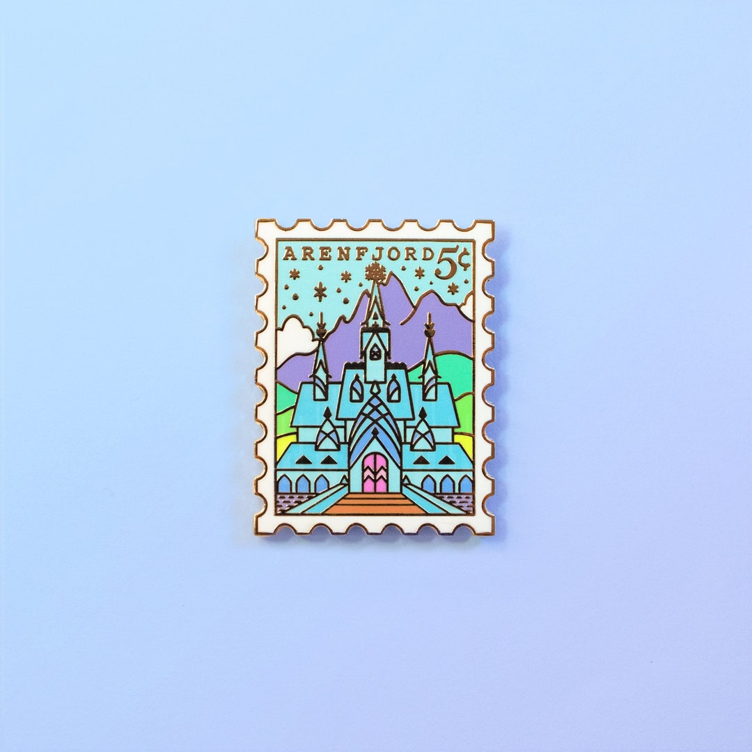 Arenfjord Ice Palace Enamel Pin: Bookish Stamp Pin - Etsy