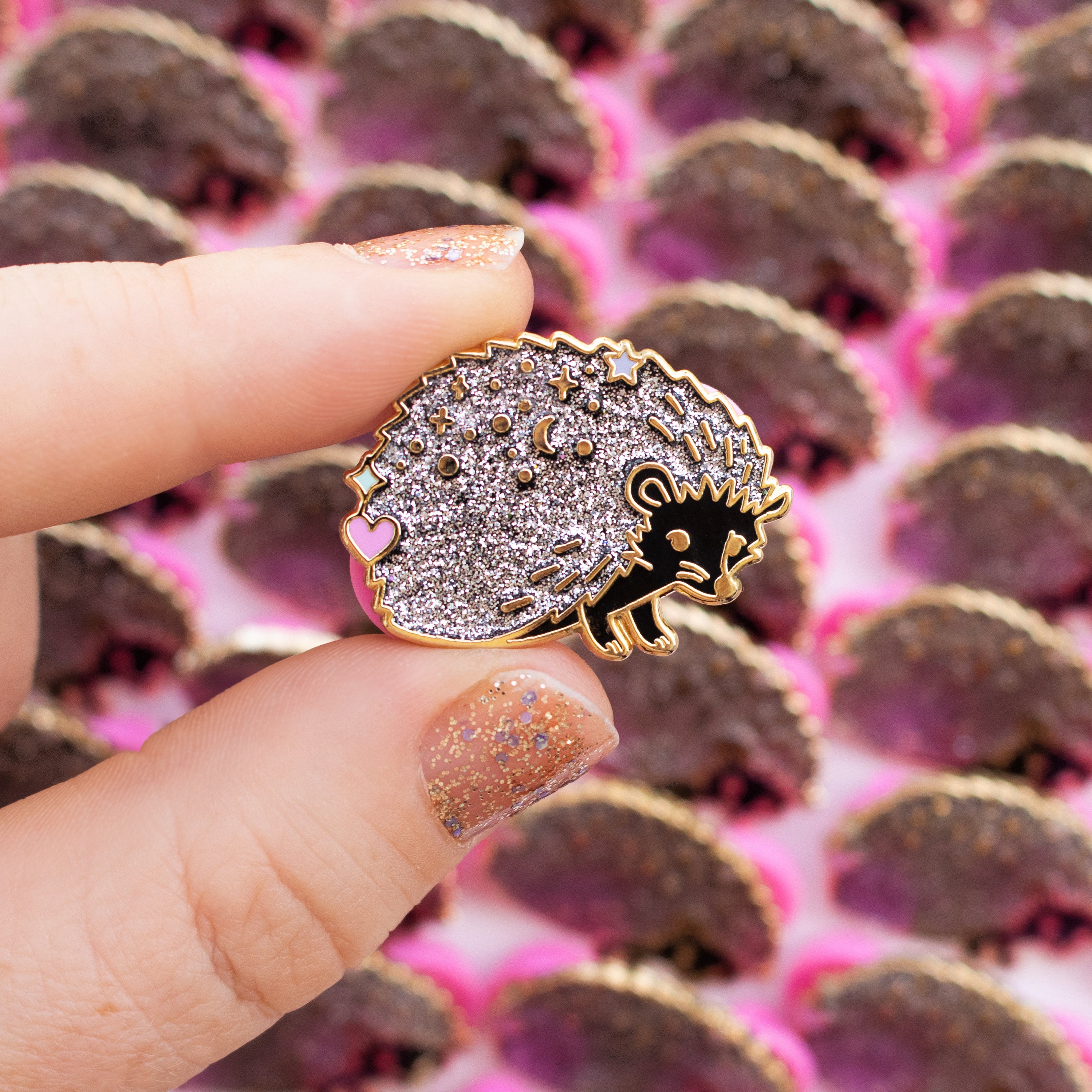 Magical Hedgehog Pin Magic Enamel Pin Wizard Pin Bookish - Etsy