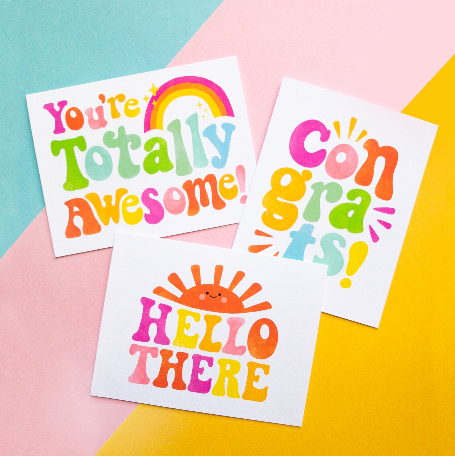 Hippy Card Vintage Greeting Card Hello Card Flower Power - Etsy