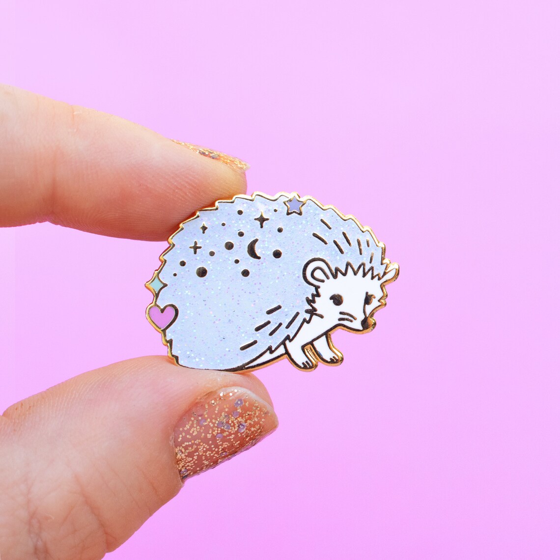 Magical Hedgehog Pin Magic Enamel Pin Wizard Pin Bookish - Etsy