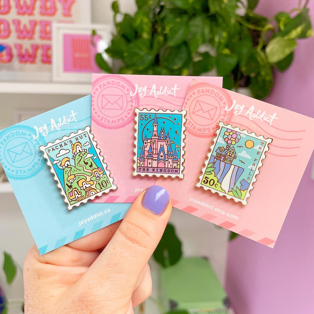 Mix & Match Fandom Stamp Pins: Bookish Enamel Pin Set of 10 - Etsy