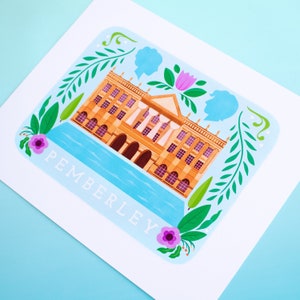 Pemberley Print - Pride and Prejudice Illustration - Home Decor Prints ...