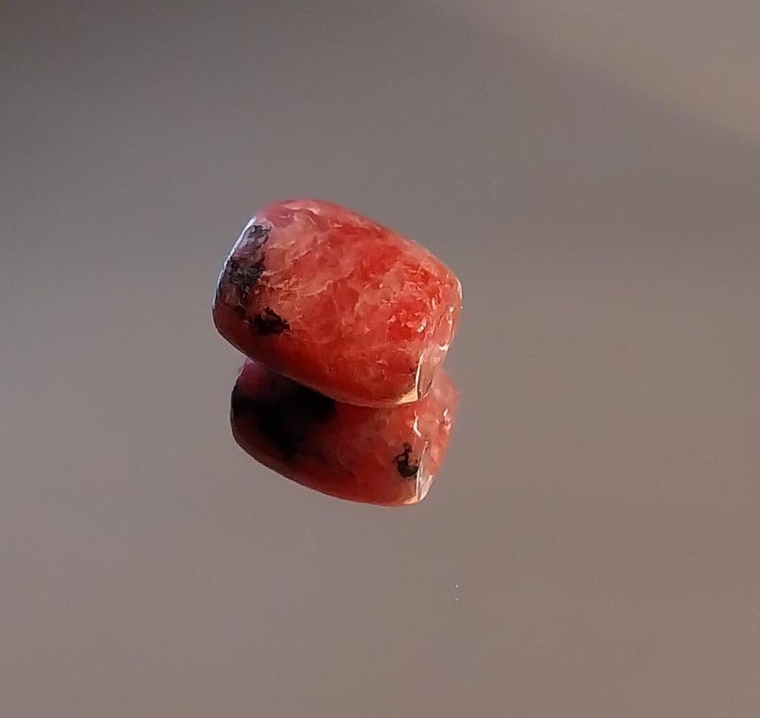 Hand Carved Australian Rhodonite Bead. - Etsy
