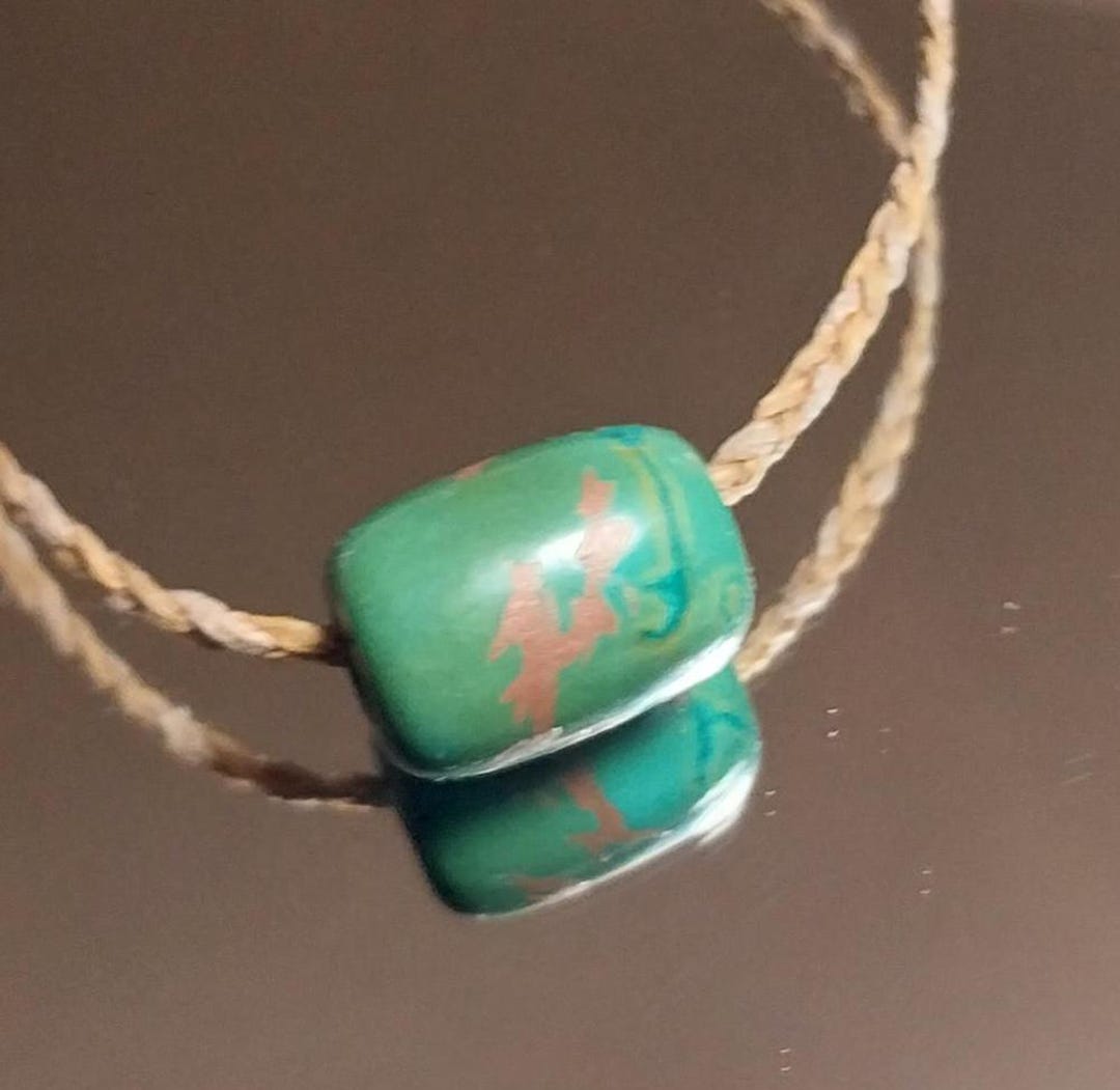 Hand Carved Nevada Turquoise Bead. - Etsy