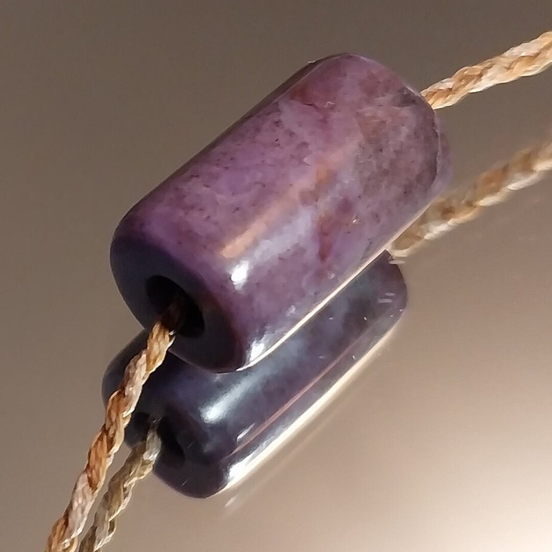 Hand Carved Turkish Purple Jadeite Bead. - Etsy