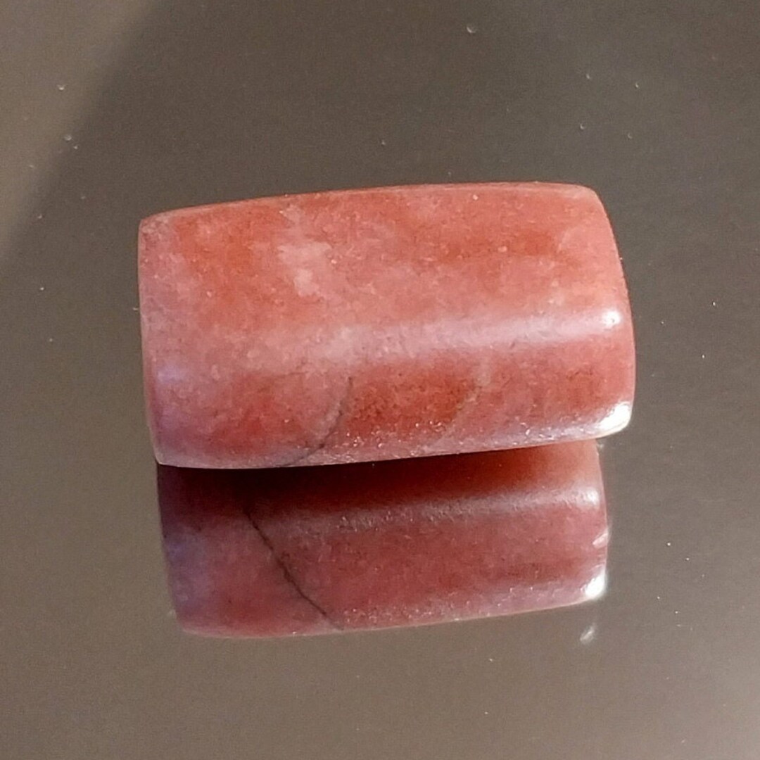 Hand Carved Rhodonite B.c.canada Bead. - Etsy