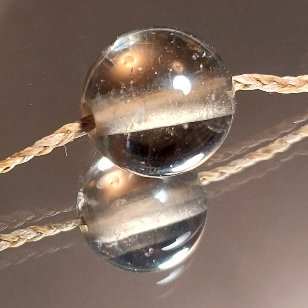 Hand Carved Smoky Quartz Bead. - Etsy