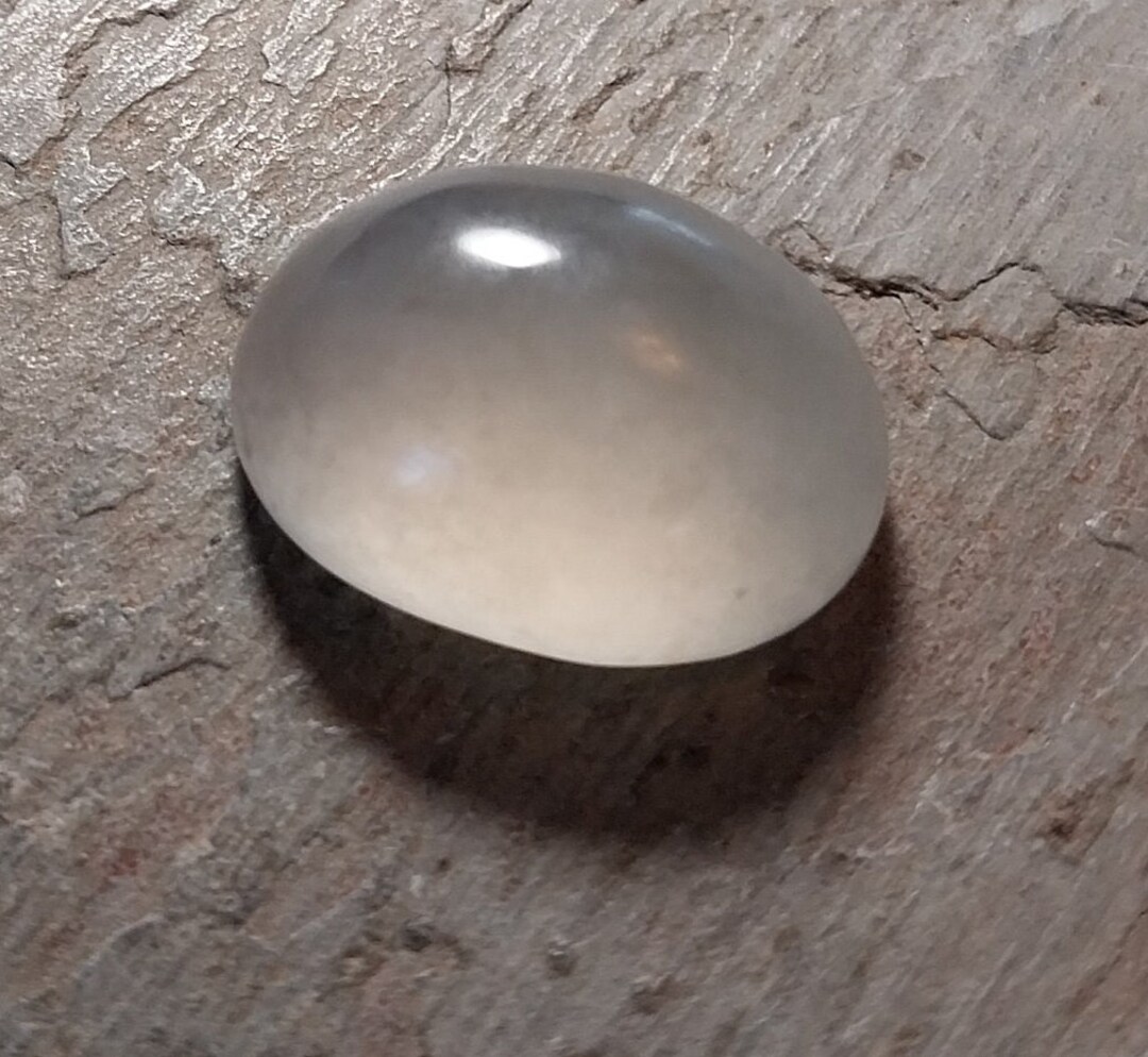 Very Rare Icy White Grossular Garnet Cabochon. 23.6mm X 14.9mm X 8.6mm ...